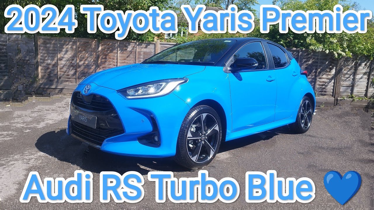 All New 2024 Toyota Yaris Premier in an Audi RS Turbo Blue called ...