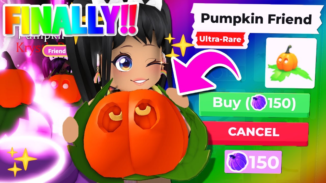 ⭐IT FINALLY HAPPENED⭐ SPENDING ALL MY PURPLE PUMPKINS in Adopt Me ...