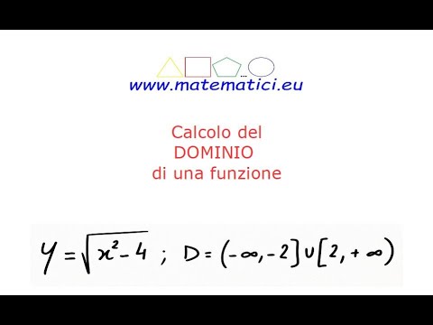 Calcolo del Dominio di una Funzione - YouTube