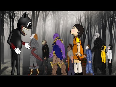 Cartoon cat VS Jason Voorhees Jeff The killer Michael Chucky Tyrant ...