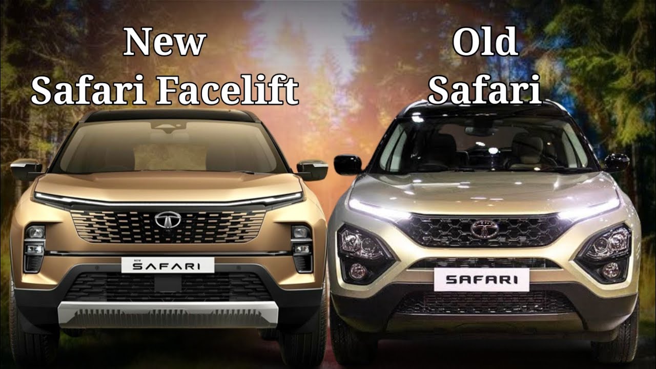 new safari facelift vs old safari | tata safari what's new in safari ...