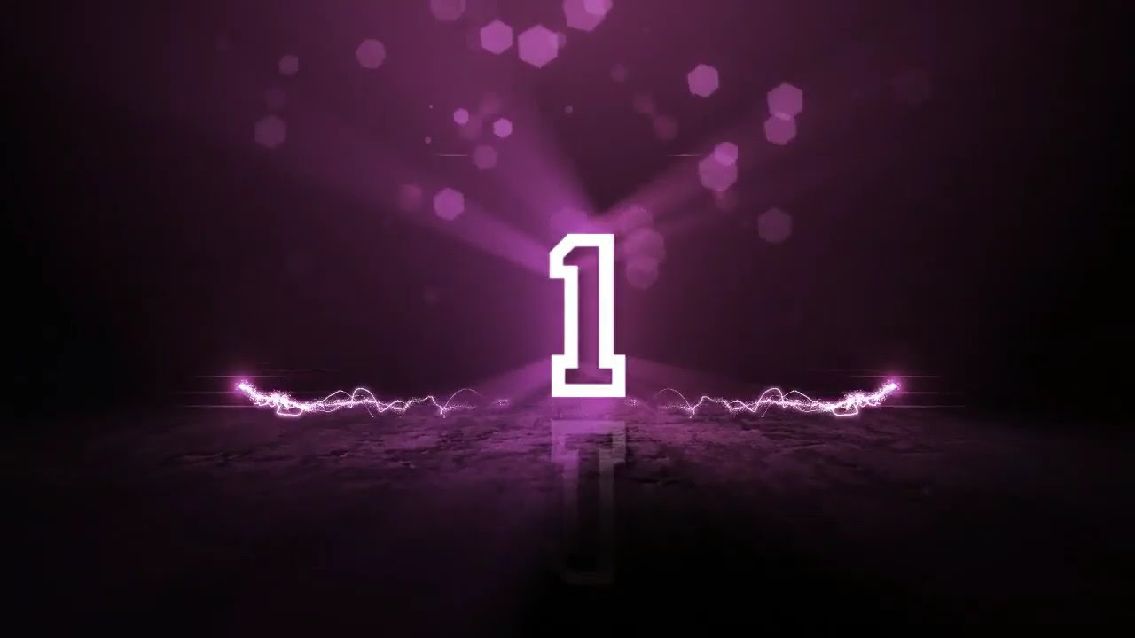123 numbers intro video background HD - YouTube