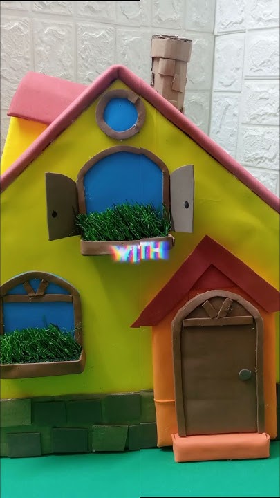 مجسم بيت 🖌️🎨🏠🏡🏘️ Youtube
