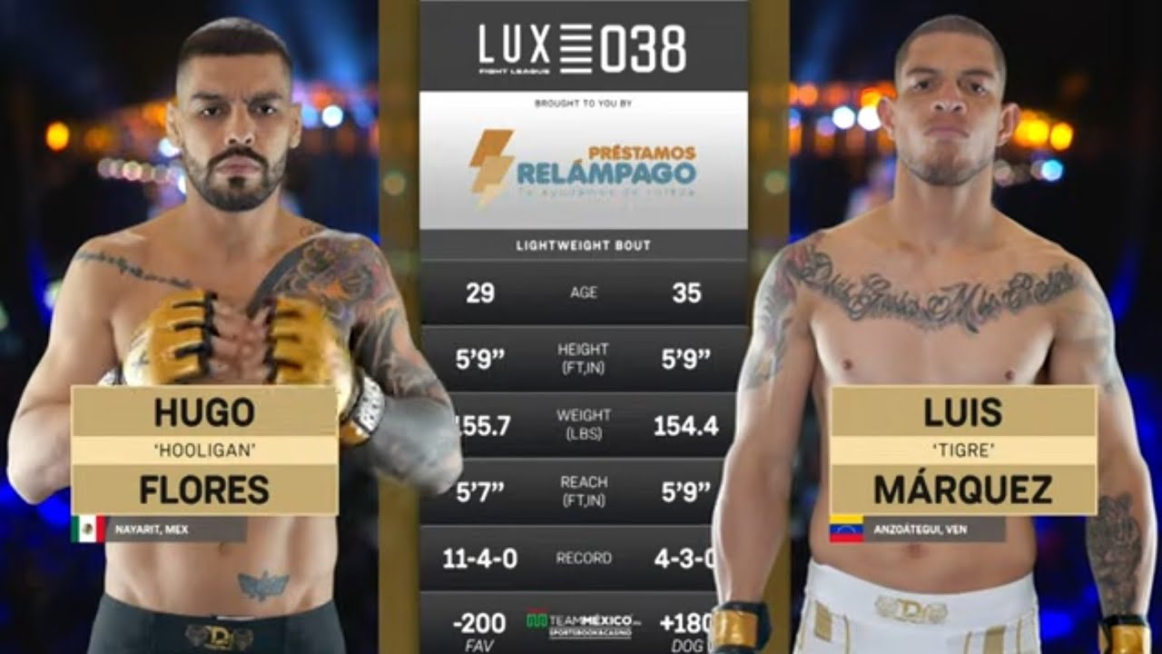 Hugo "Hooligan" Flores contra Luis "Tigre" Marquez en Lux 028 - YouTube