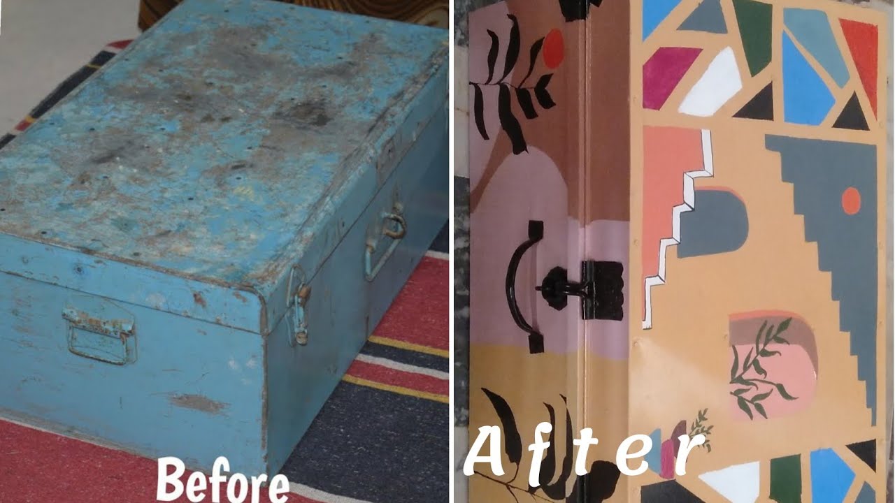 How to Paint Trunk | DIY Trunk |Trunk For Decoration | Minimalism Art ...