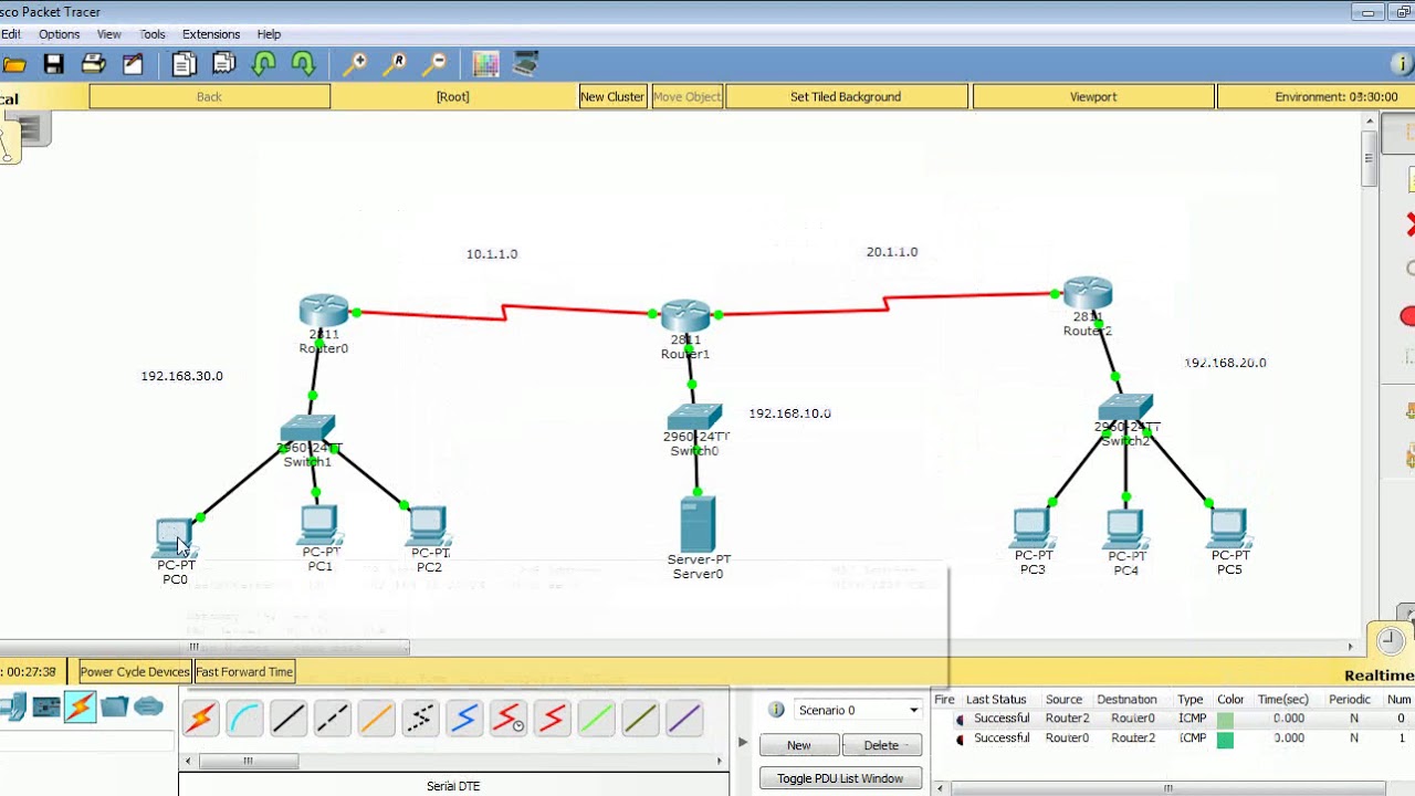 EX 6 Routing Table with Router DHCP - YouTube