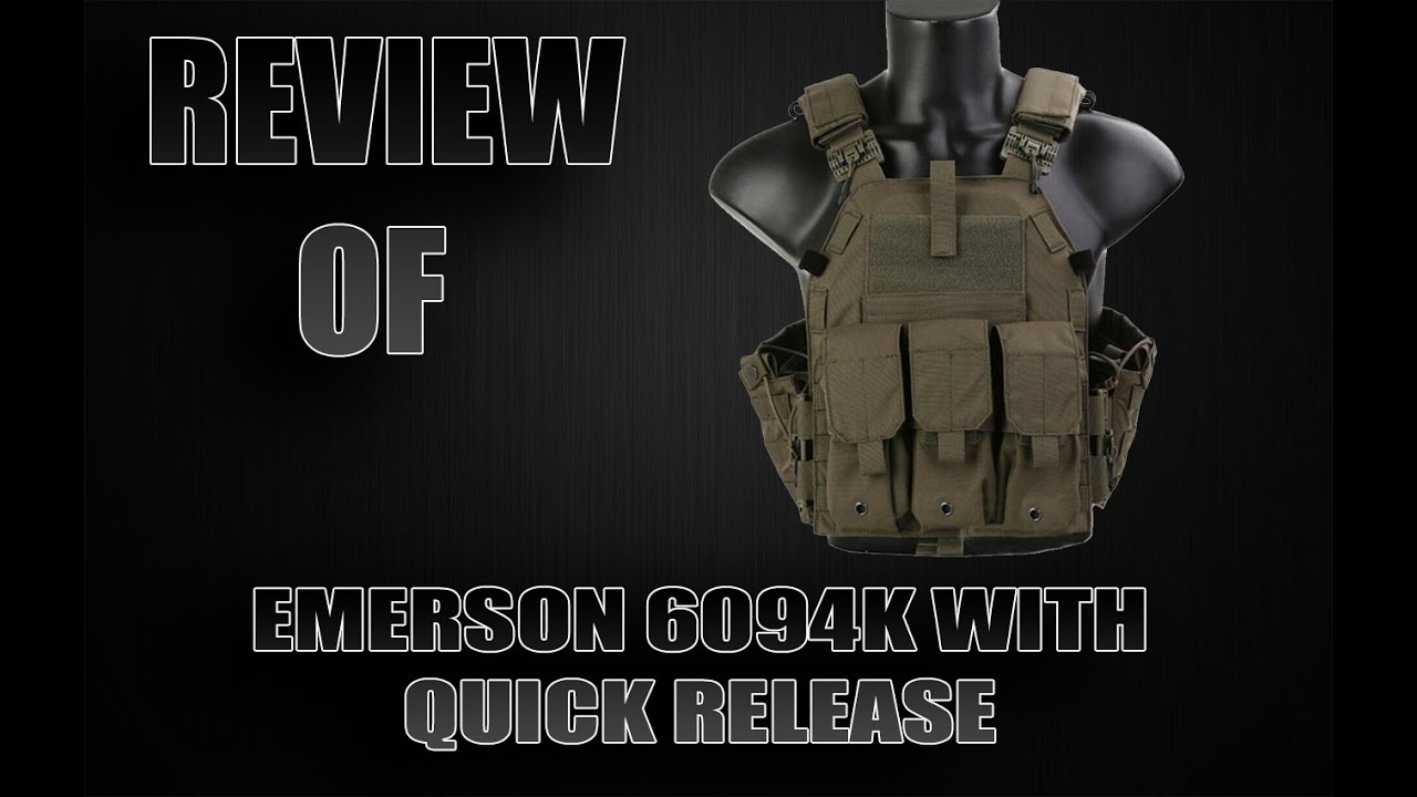 Review Of Emerson LBT-6094K Quick Release Plate Carrier | Did Emerson ...
