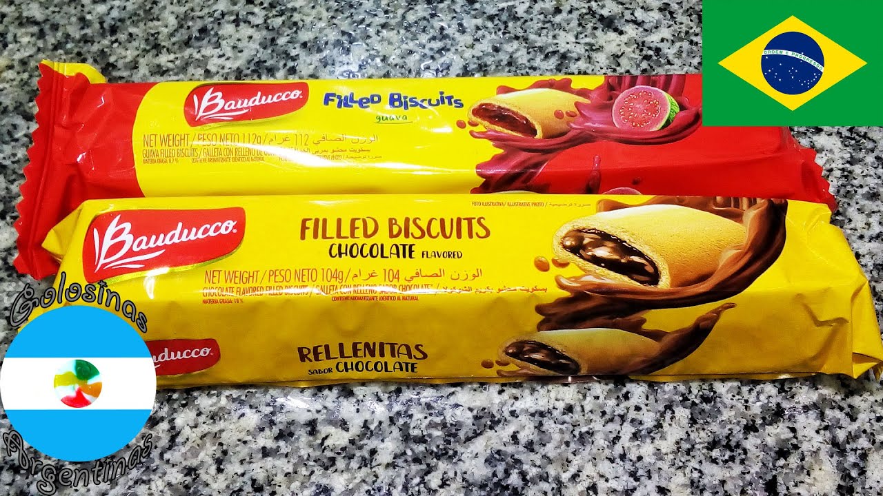 Bauducco Rellenitas Guayaba y Chocolate - Filled Biscuits - Rellenitos ...