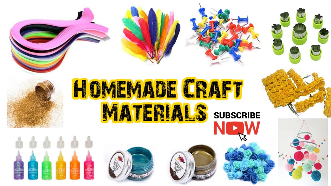 Homemade craft materials Part-3 / 10 different craft materials making ...
