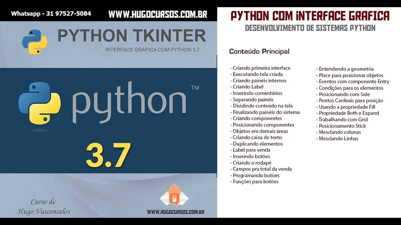 Curso de Python Tkinter - Aula 04 - Criando Painéis Internos - YouTube