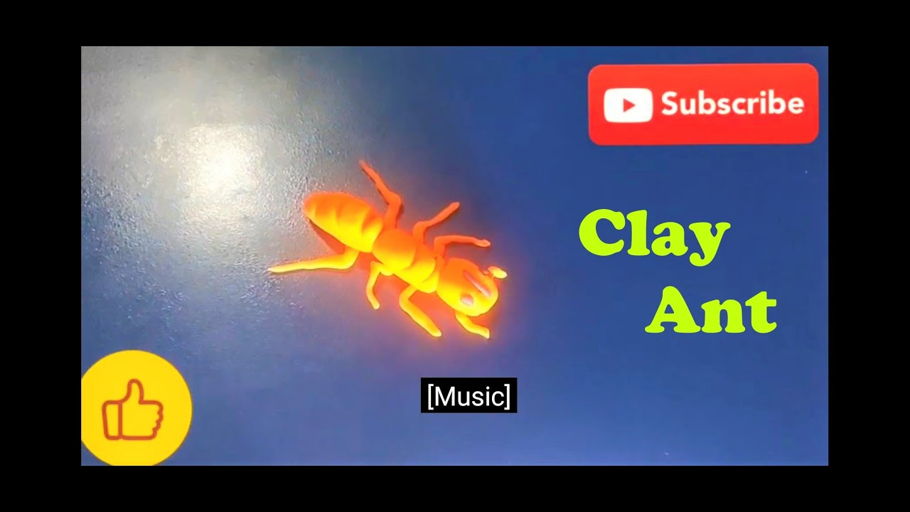 Clay Ant/ How to make an ant with clay/ clay insects - YouTube