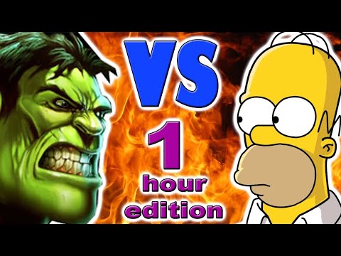 Hulk vs Homer Simpson 1 hour version (3LAMESTUDIO REUPLOAD) - YouTube