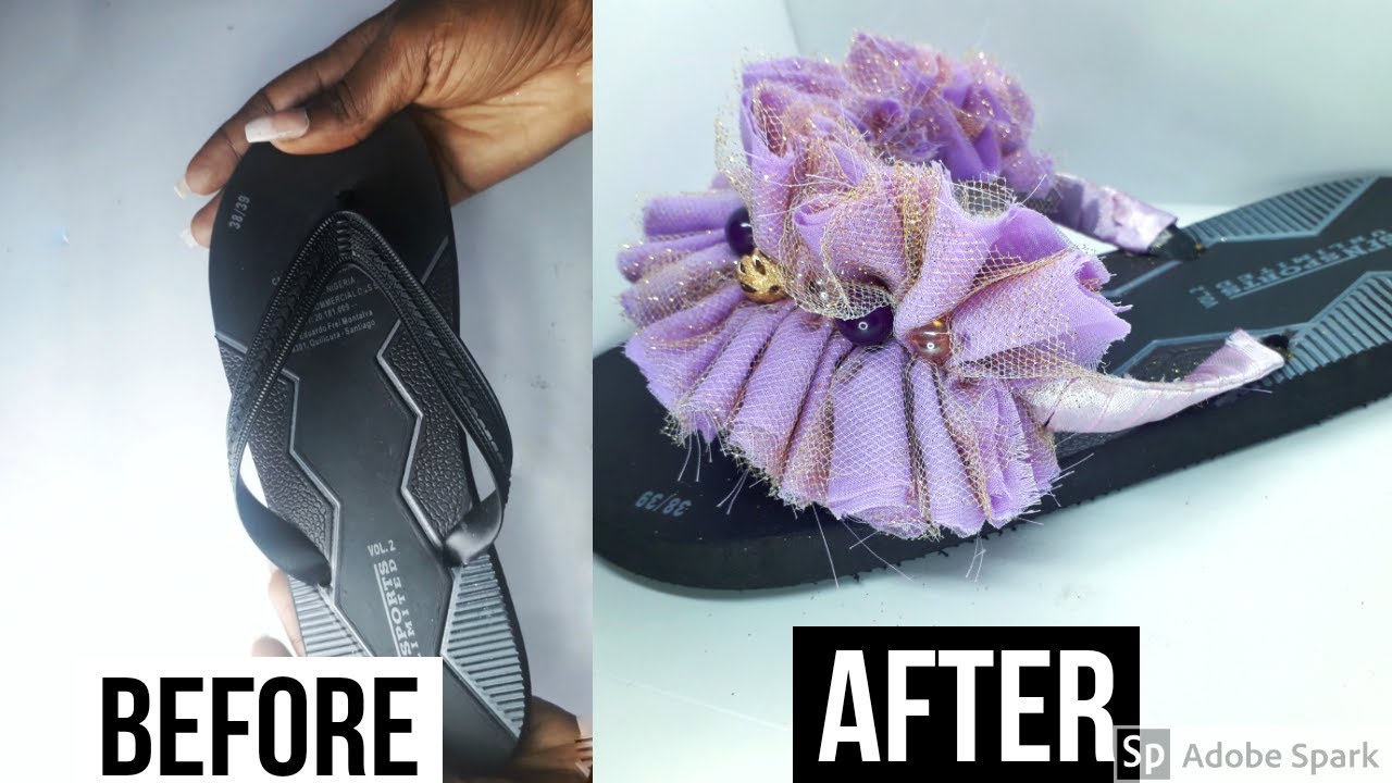 DIY flip flop slippers slides Tutorial - YouTube
