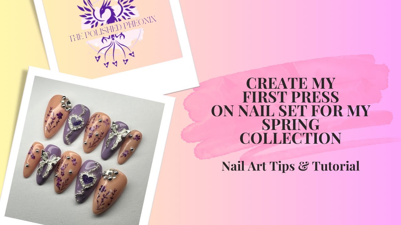 Creating a Press On Nail Set | Nail Art Tips #tutorial #springnails # ...