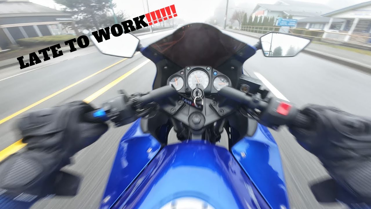 Riding late to work! ( Ninja 250r) - YouTube