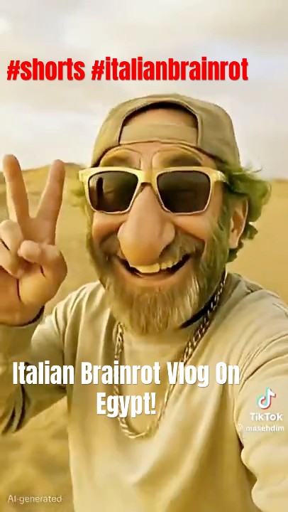 Cool Italian Brainrot Dance On Egypt! #shorts #italianbrainrot # ...
