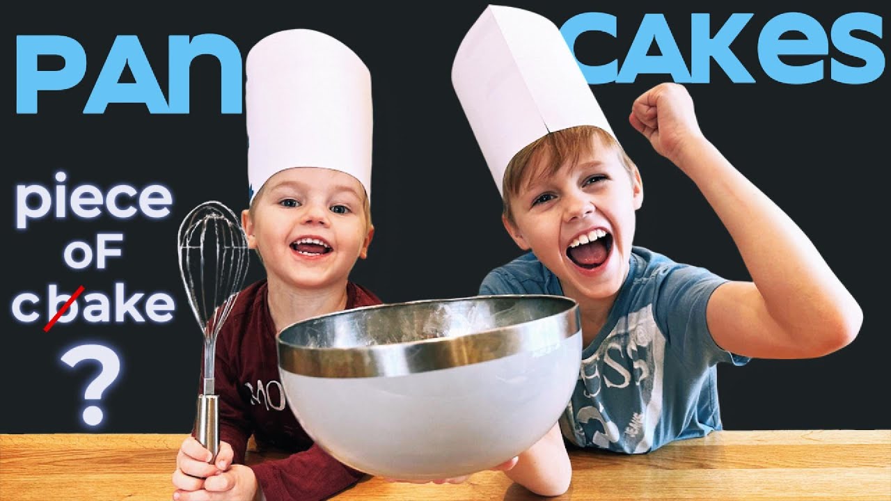 Pancakes are easy to make? Flour, sugar and smashed eggs on the floor ...