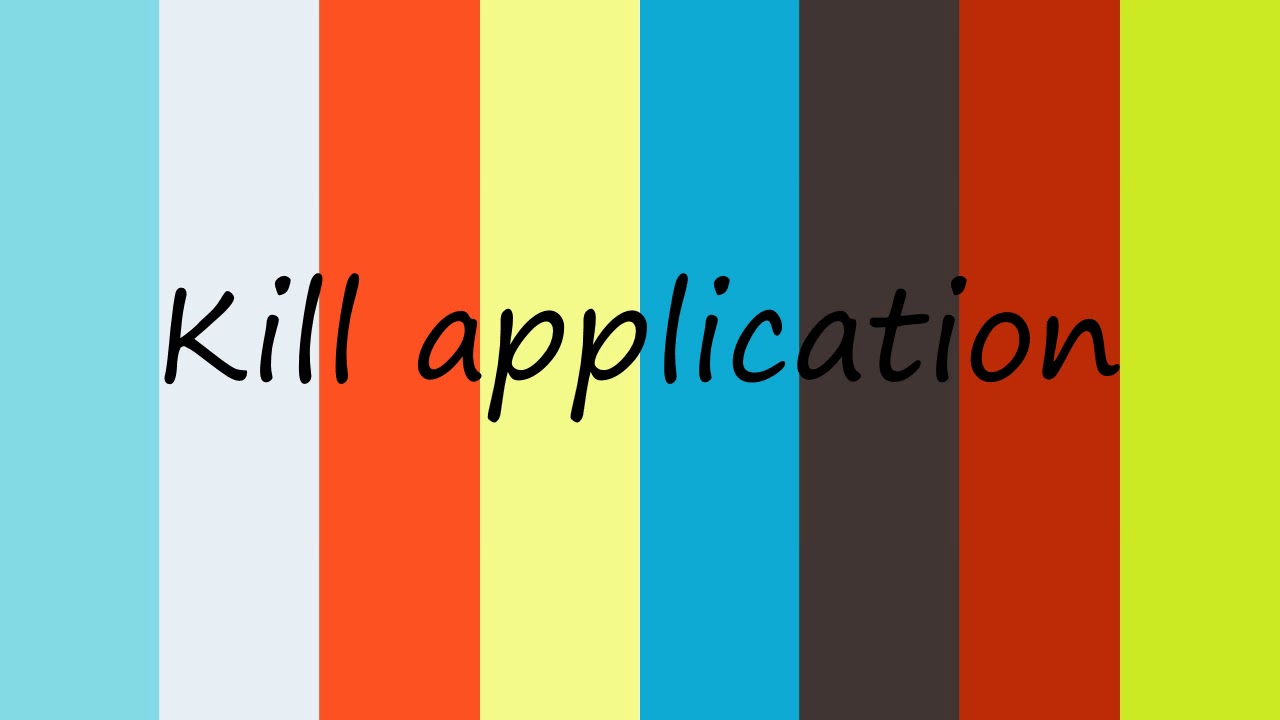 How to Pronounce Kill application? - YouTube