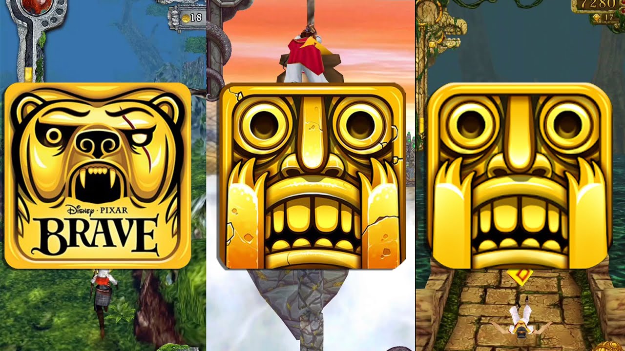 Temple Run Brave vs Temple Run 2 Sky Summit Vs Temple Run - YouTube
