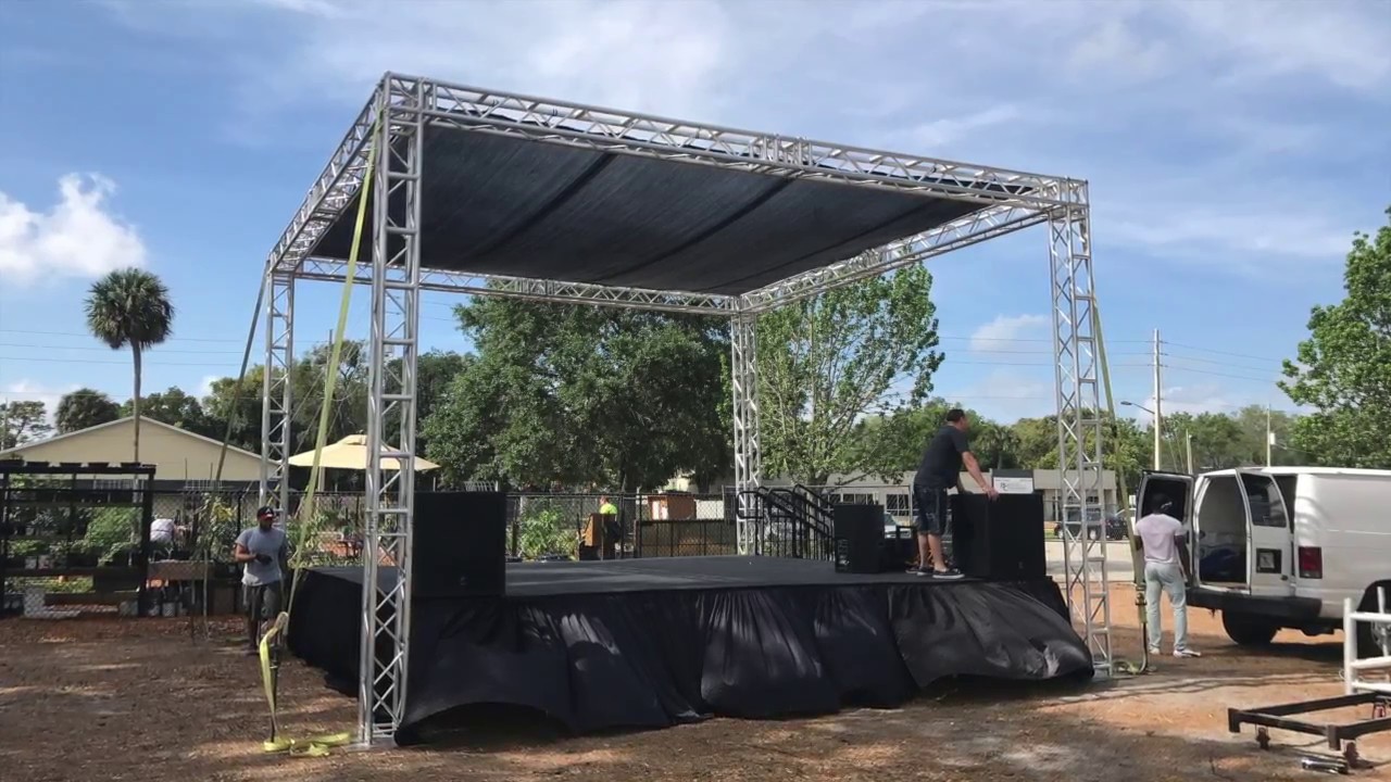 20x20 Truss Stage - YouTube