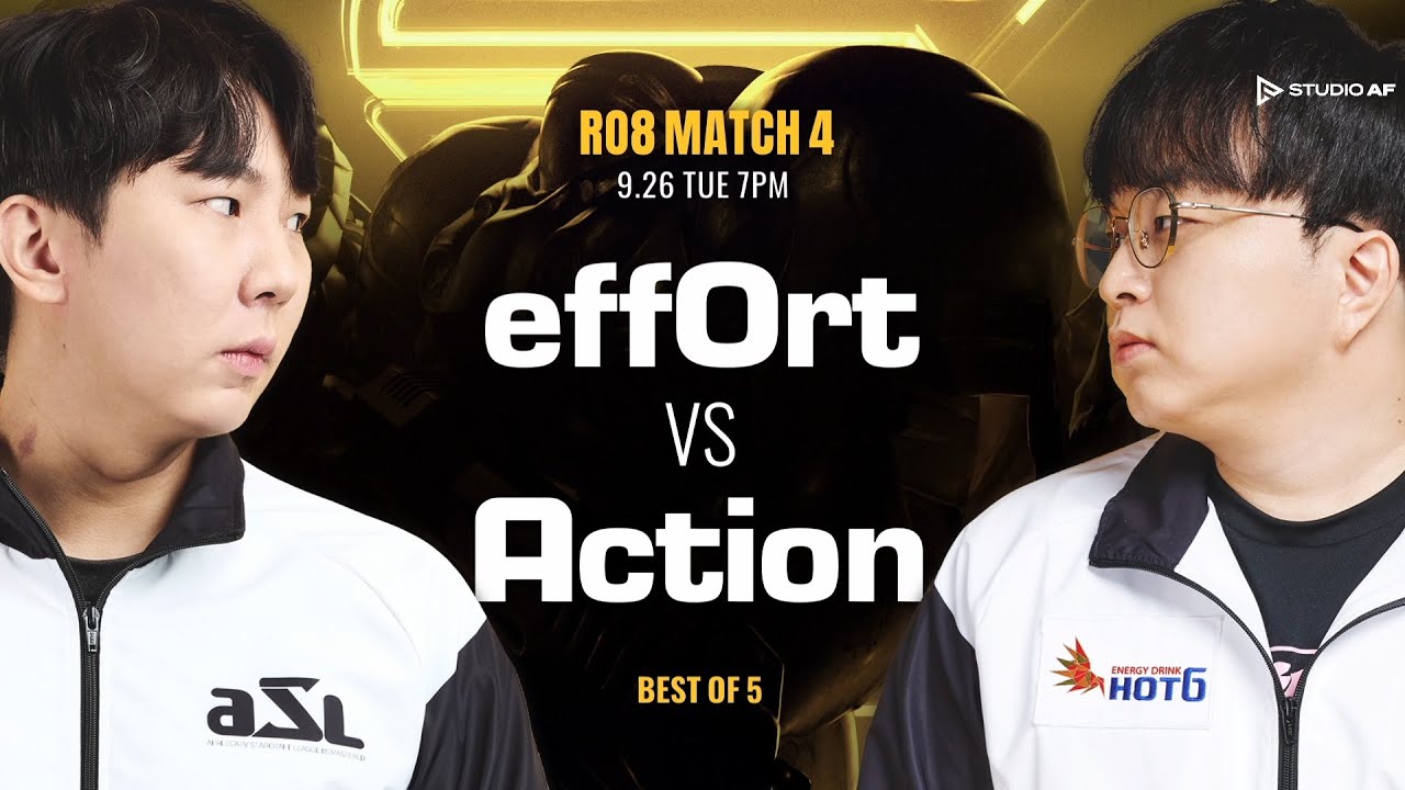 [ENG] ASL S16 Ro.8 Match 4 (Effort vs Action) - ASL English (StarCastTV English) - YouTube
