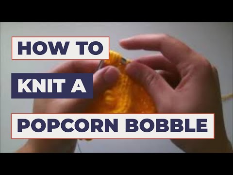 How to Knit a Popcorn Bobble - YouTube