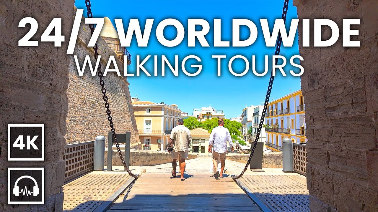 24/7 WORLDWIDE Walking Tours - With Captions [4K Ultra HD/60fps] - YouTube