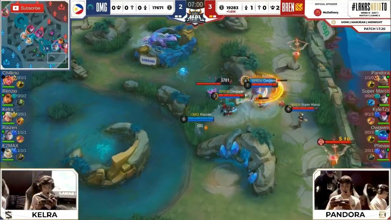 BREN VS. OMEGA MPL-PH S10 W8 D1 GAME 2 - YouTube