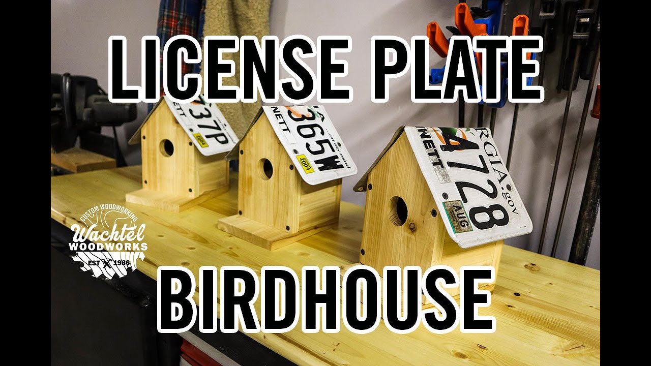 HOW TO: License Plate Birdhouse | BEGINNER WOODWORKING - YouTube