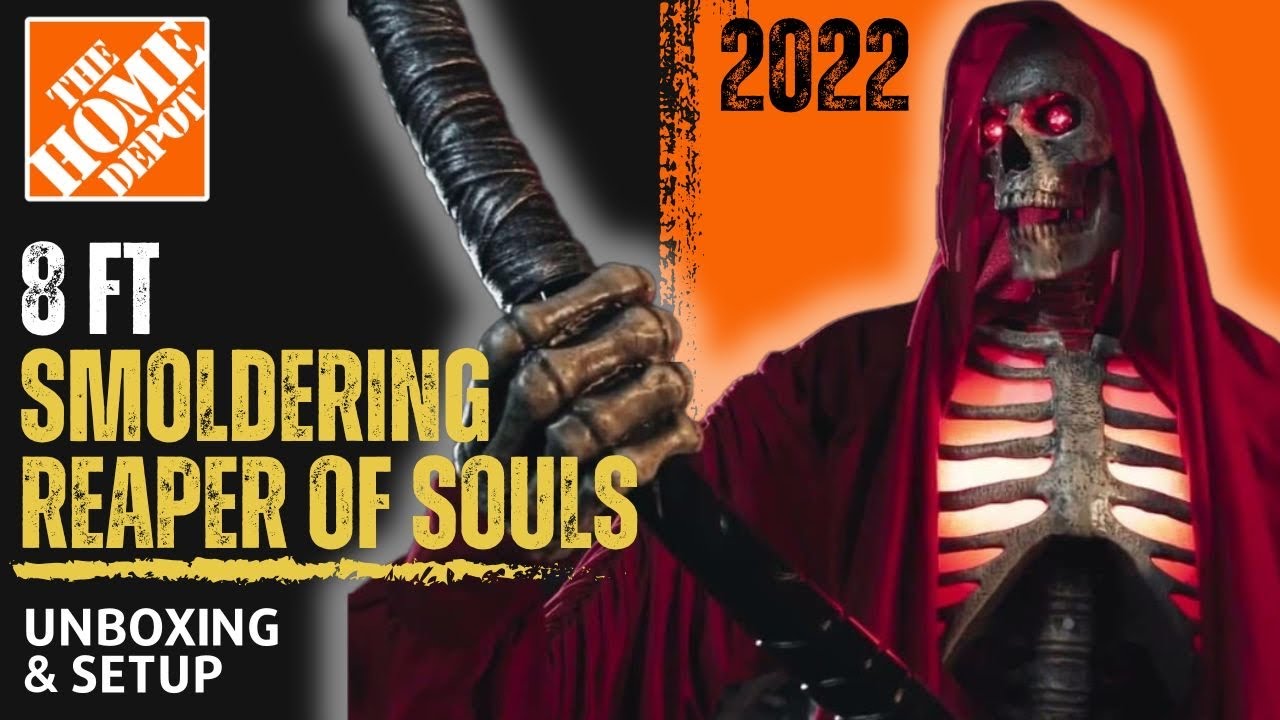 Smoldering Reaper of Souls Animatronic Unboxing & Setup 2025 Home Depot ...