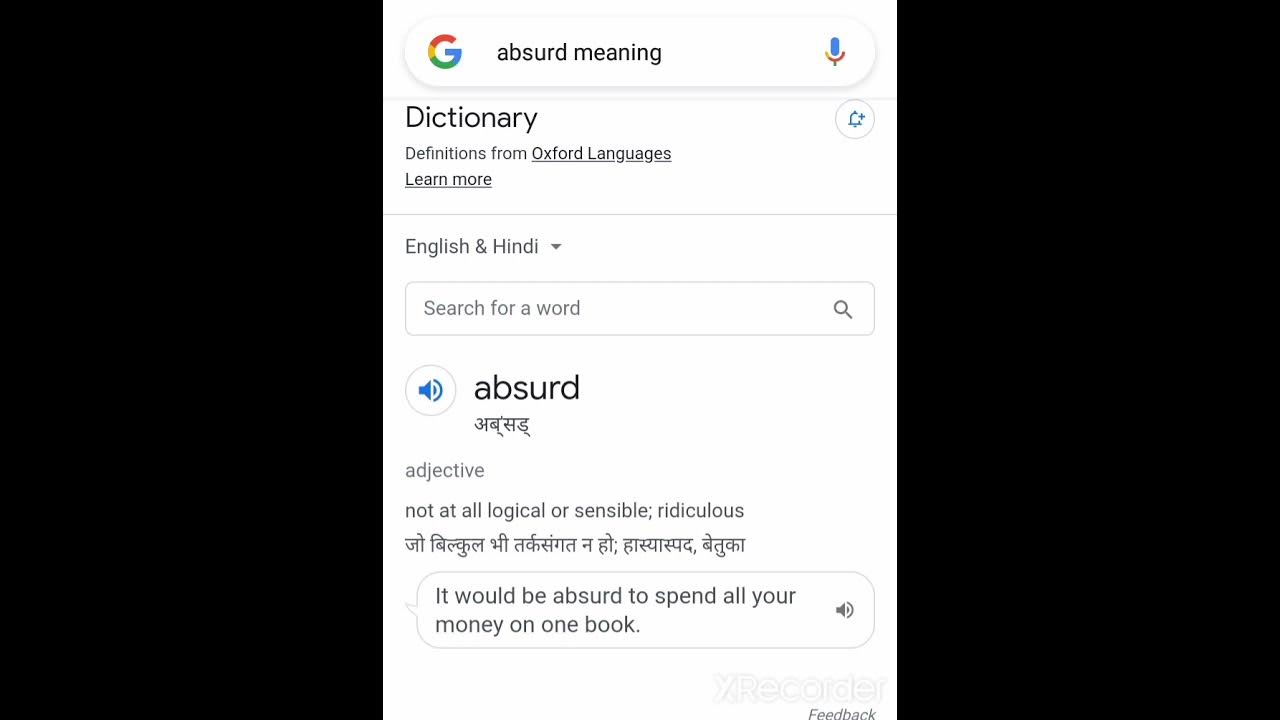Meaning Of Absurd English And Hindi Meaning YouTube meaning-of-absurd-english-and-hindi-meaning-youtube