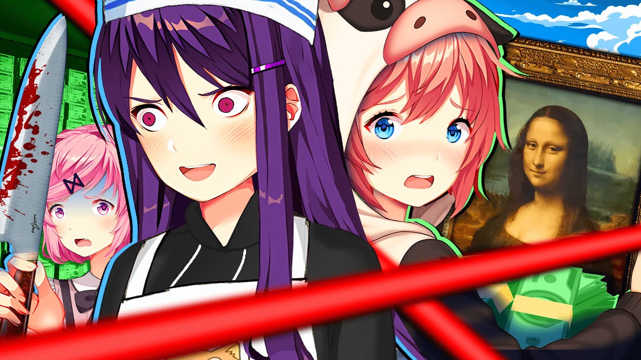 Dokis Rob a Museum🎨(DDLC Voiced Animation) - YouTube