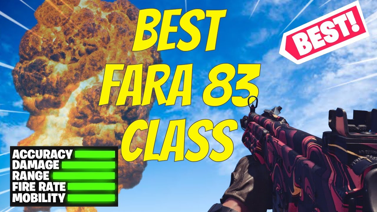 NEW Fara 83 class In COLD WAR. MAX DAMAGE! ZERO RECOIL. You should try ...