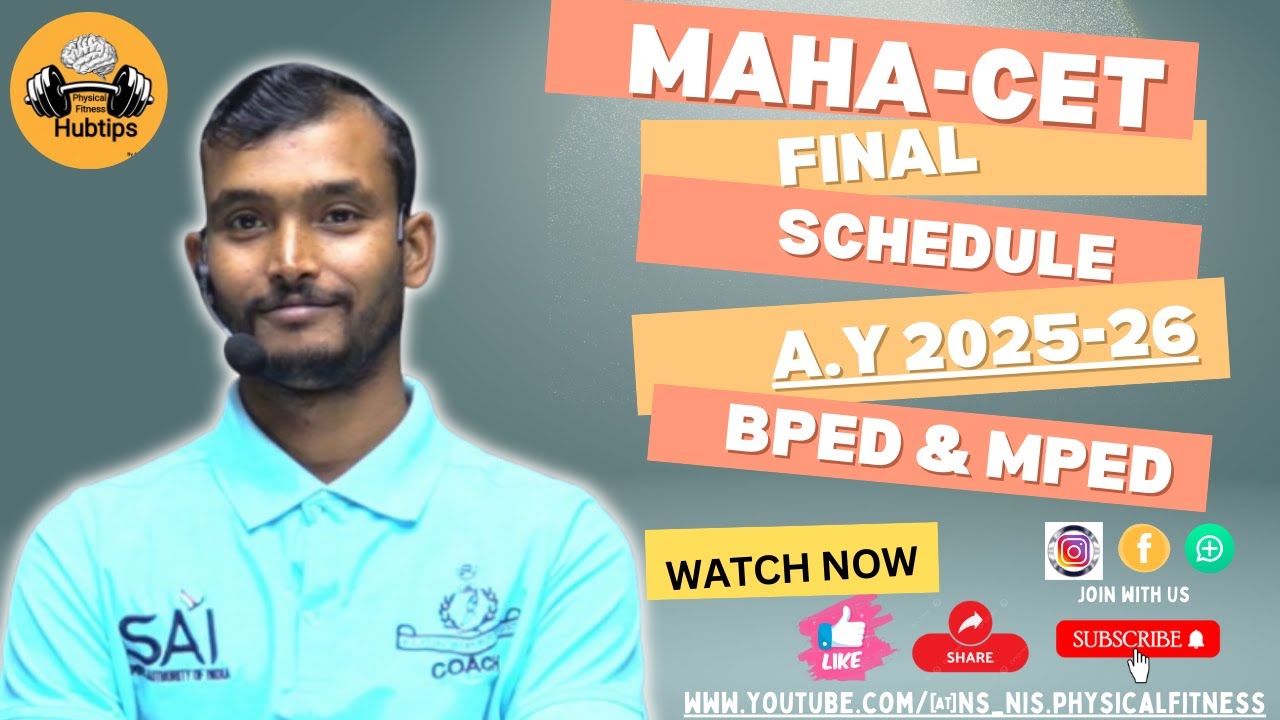 "🏆 Unveiling the Final MAHA-CET Schedule 2025-26 for MPEd & BPEd! 📅 Don ...