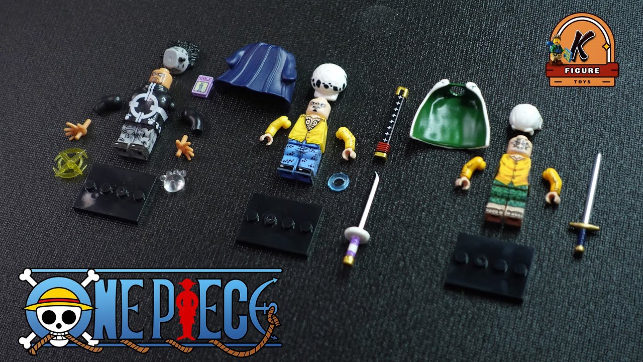 Lego One Piece Minifigures | Law | Kuma | Rayleigh | minifigures lego ...