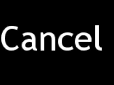 How to Pronounce Cancel - YouTube