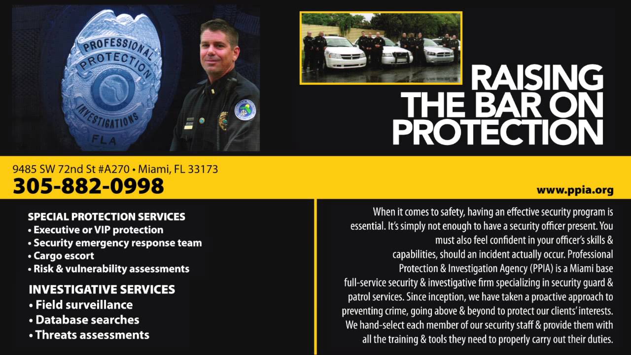 Professional Protection & Investigation Agency - National Billboard ...