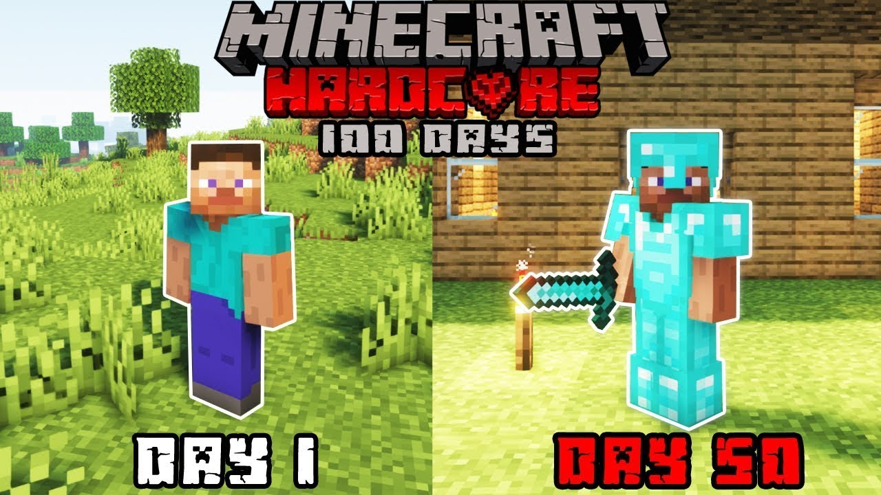 I Survived 50 Days in 1.20 HARDCORE Minecraft - YouTube