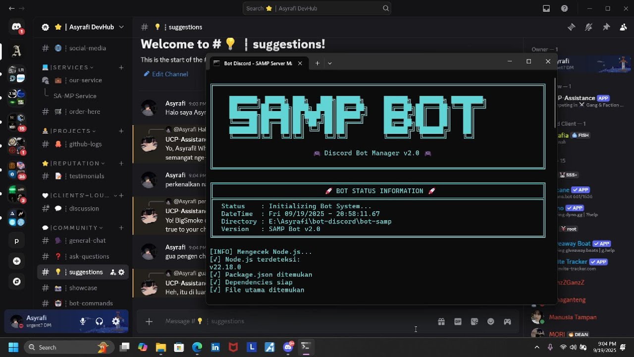 Update Bot JS UCP SAMP v2 – Optimalisasi & Perbaikan - YouTube