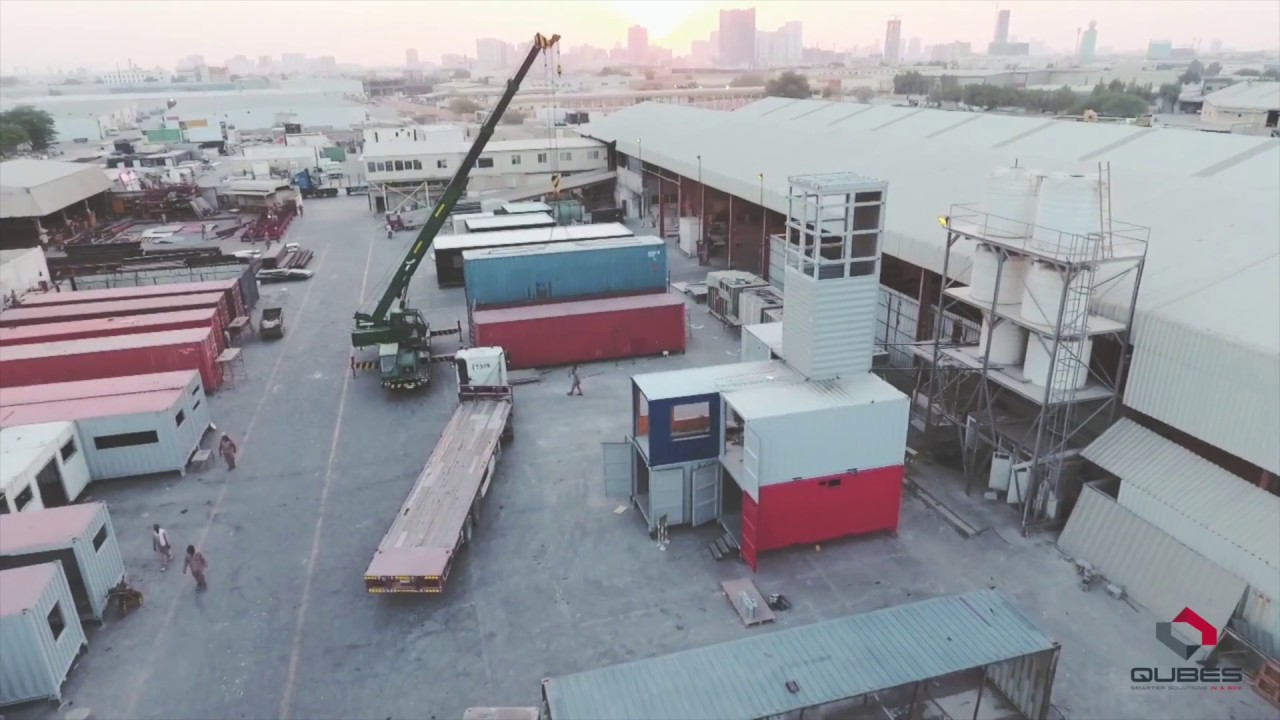 Shipping Container Conversion Facility — Qubes - YouTube