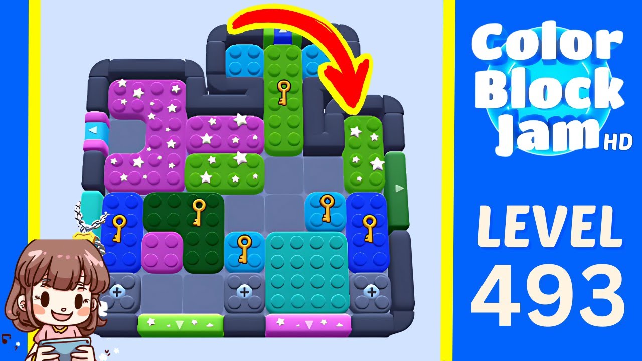 Color Block Jam Level 493 Solution Walkthrough - YouTube