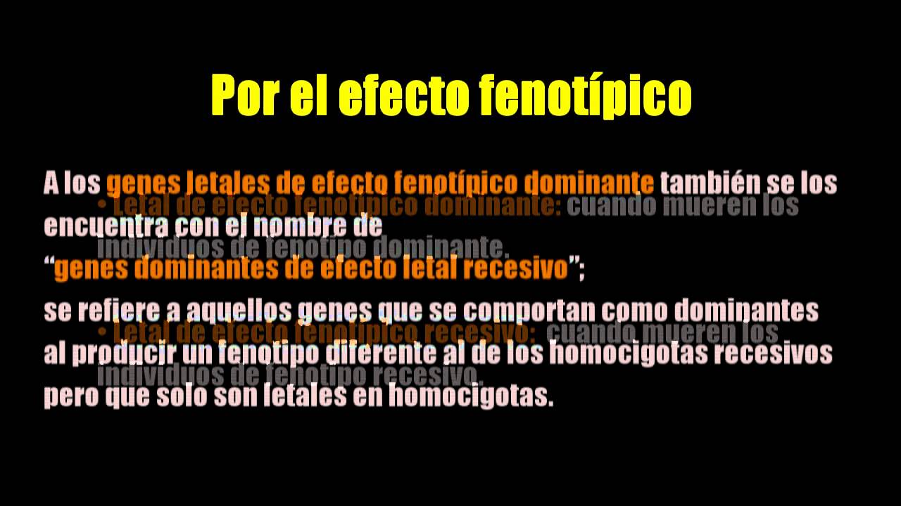 Gen Letal - Herencia no mendeliana - YouTube