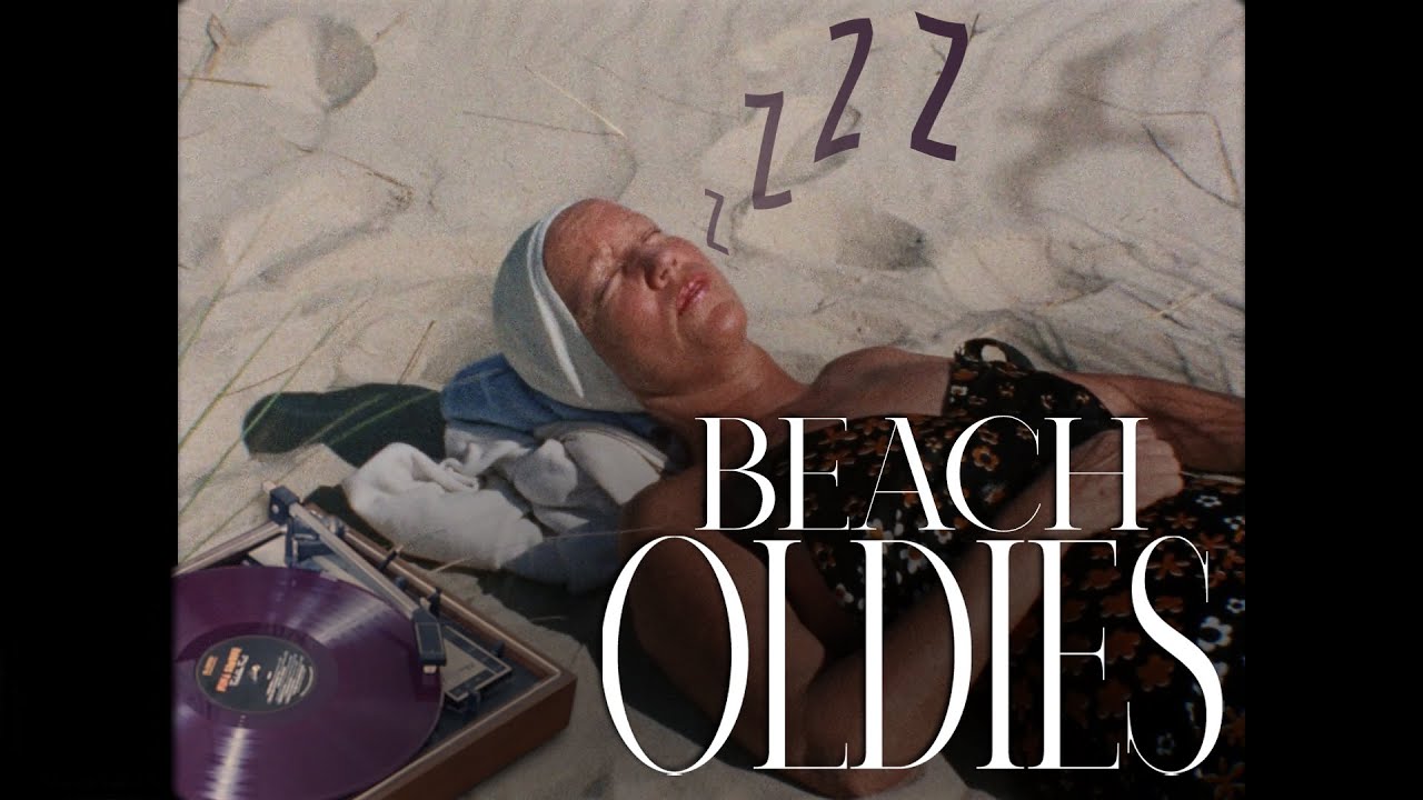 Taking a nap on the beach with oldies playing | Ocean waves, seagulls ...