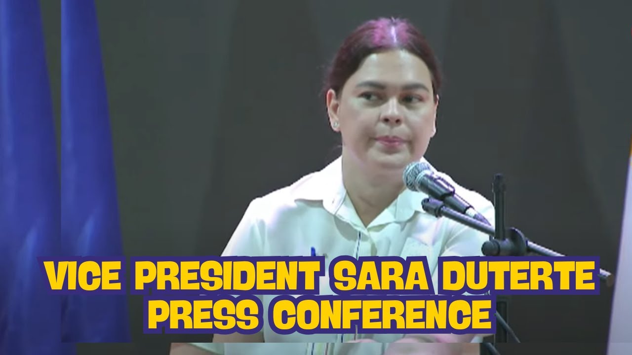 VP SARA DUTERTE PRESS CON LIVE - YouTube