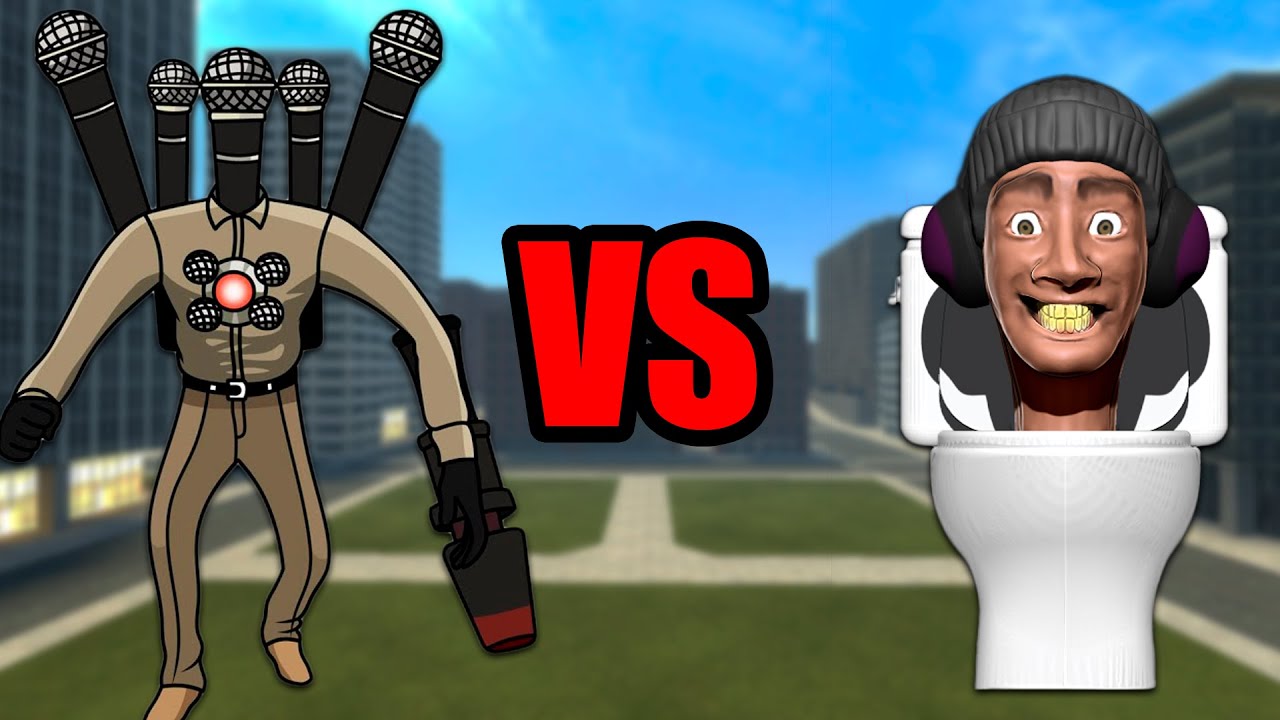MICROPHONE MAN VS ALL SKIBIDI TOILET IN CITY! CRAZY BATTLE | SKIBIDI ...