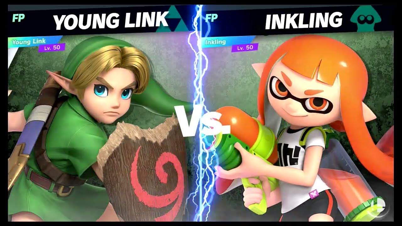 Super Smash Bros Ultimate Amiibo Fights – 6pm Poll Young Link vs Inkling - YouTube