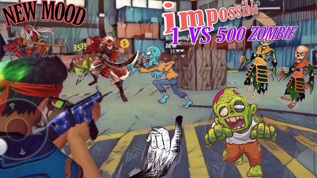 NEW ZOMBIE HUNT OP MOOD😱 BOOYA Trick || FF Zombies Hard Gameplay ...