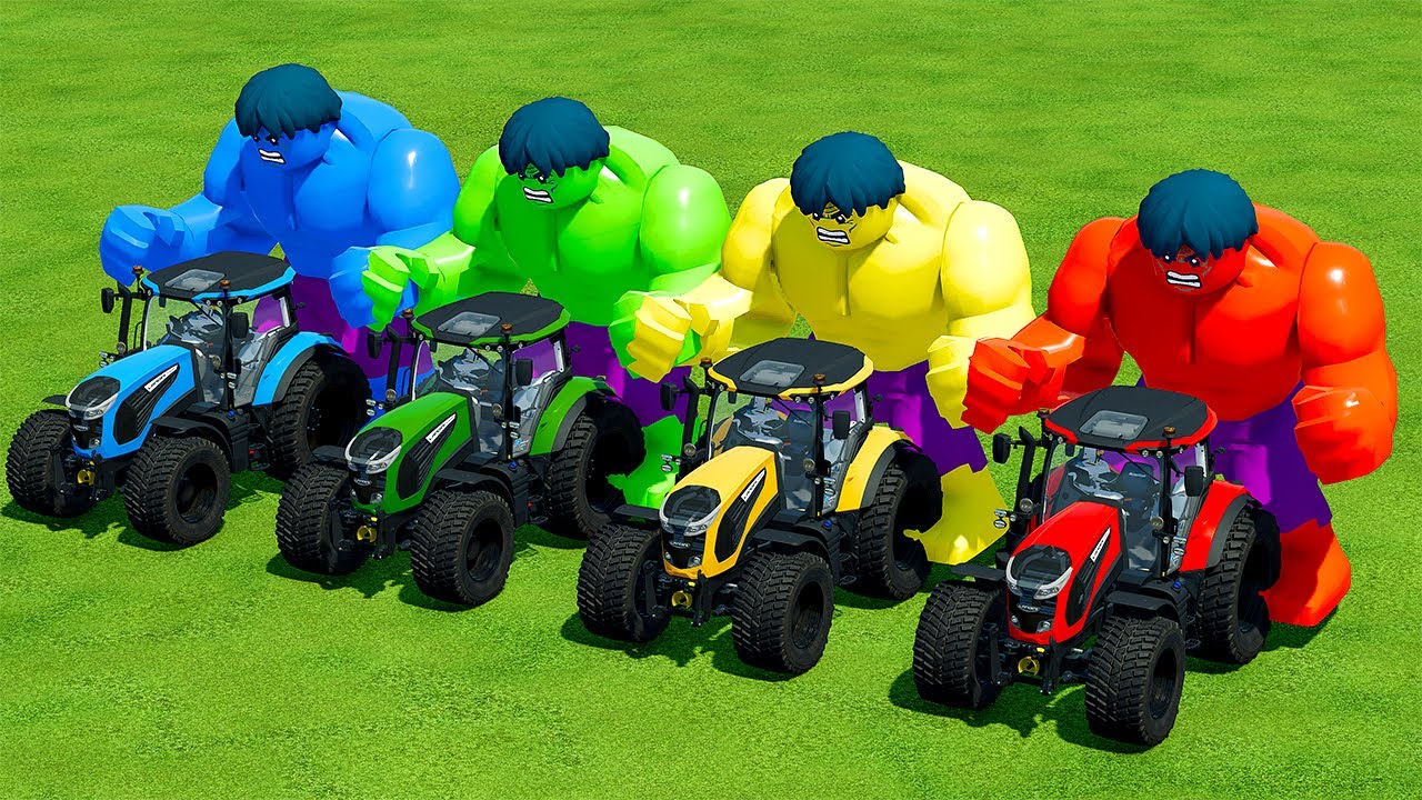 TRANSPORT LEGO HULK WITH LANDINI TRACTORS - Farming Simulator 22 - YouTube