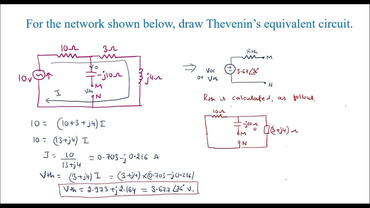 Numerical on Thevenin's Theorem. - YouTube