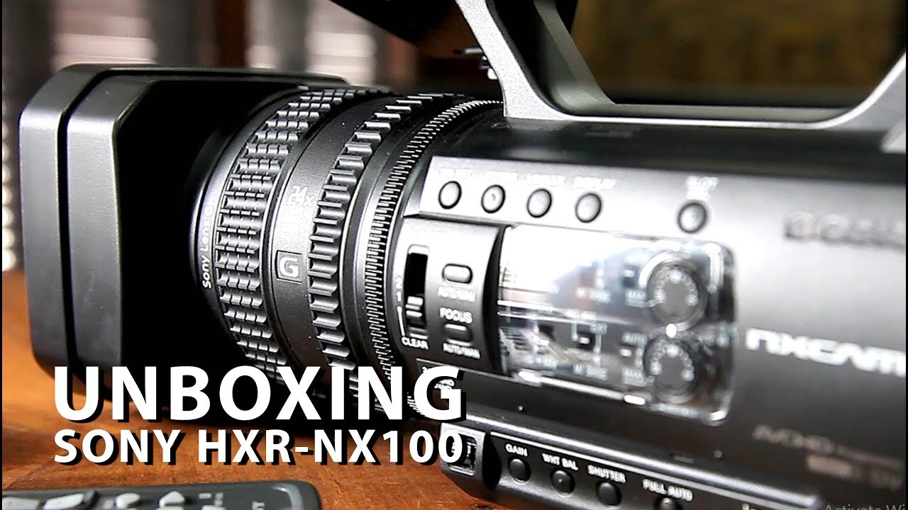 UNBOXING - CAMCORDER SONY HXR-NX100 - CARA AWAL MENGOPERASIKAN SONY HXR ...